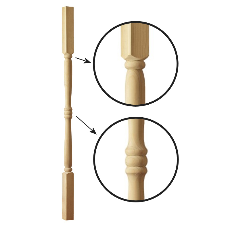 Moderne of klassieke stijl gedraaide trapbaluster, trapspijlen ...